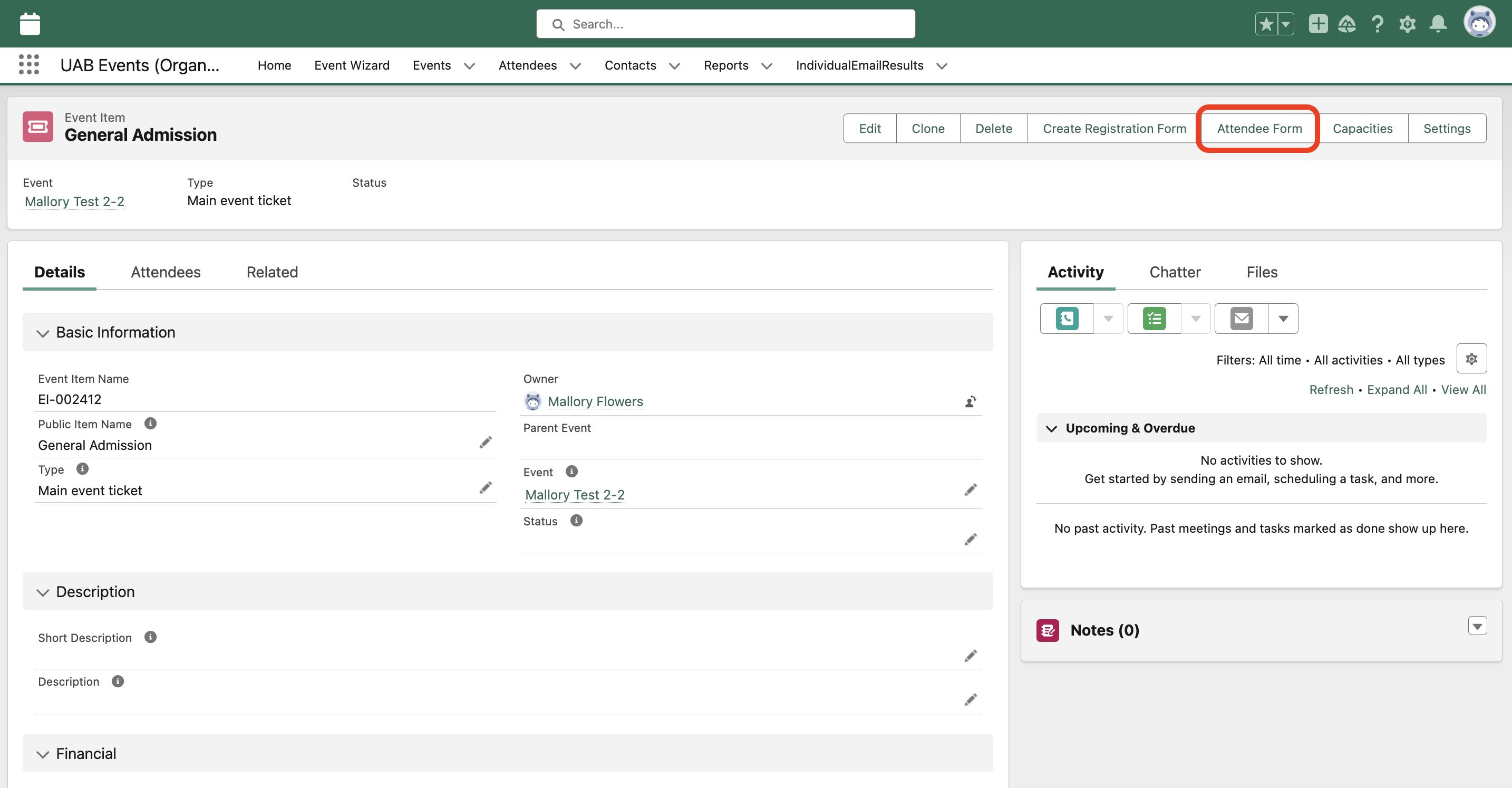 Standard Event Registration Questions | UAB Marketing & Communications Help Center